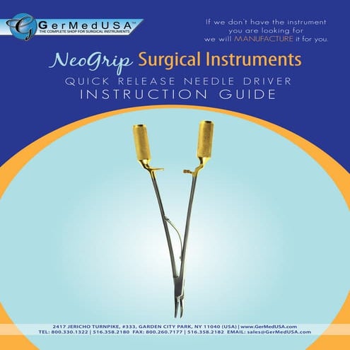 Neogrip quick release driver instruction | PDF