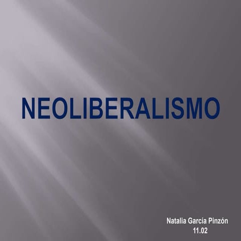 Neoliberalismo | PPTX