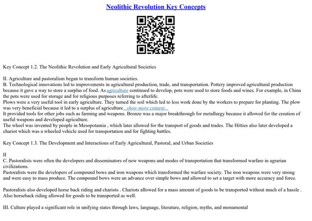 Neolithic revolution | PPT