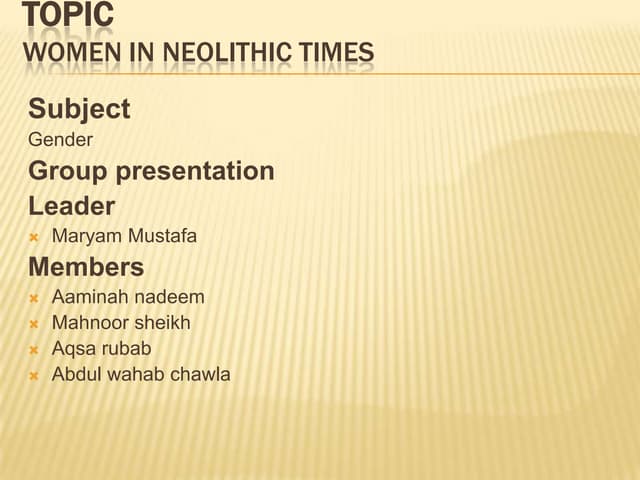 Palaeolithic and neolithic ages | PPT