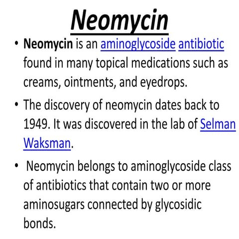 Neomycin | PPTX