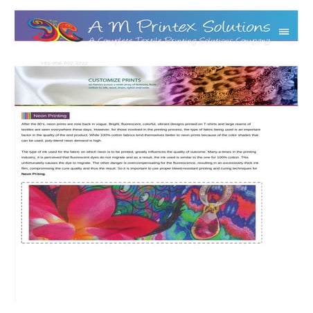 Neon printing-india | PDF