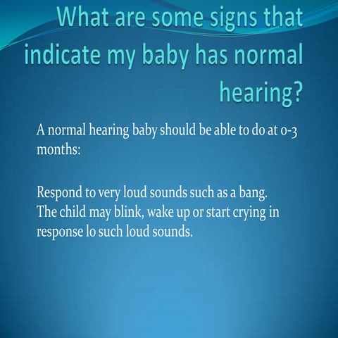 Hearing loss in children | PPT