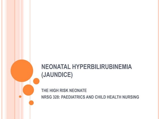 Nursing care of_hyperbilirubinemia | DOC | Pregnancy | Reproductive Health