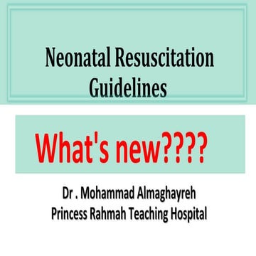 Neonatal resuscitation | PPTX