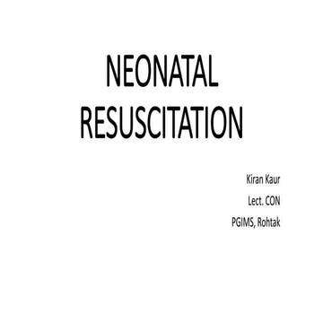 Neonatal resuscitation | PPTX