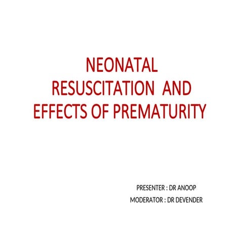 NEONATAL RESUSCITATION protocols in infants.ppt