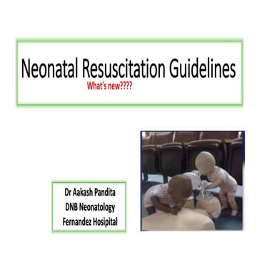 Neonatal resuscitation guidelines 2015 | PPTX