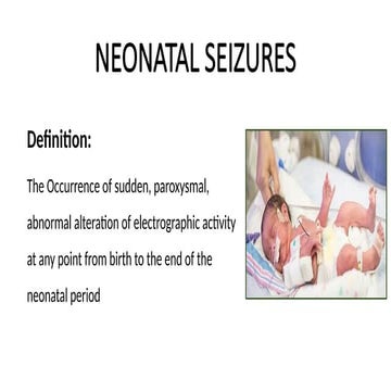 NEONATAL SEIZURES.pptx obstetrical condition | PPTX