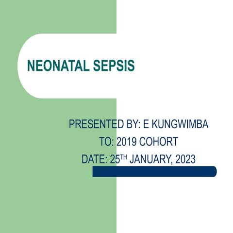 NEONATAL SEPSIS presented to midwives.ppt