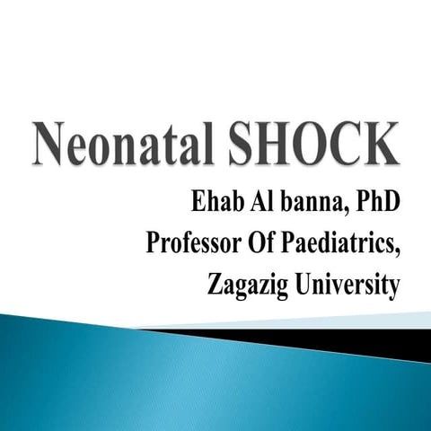 neonatal shock and hypitension in neonatal units | PPT