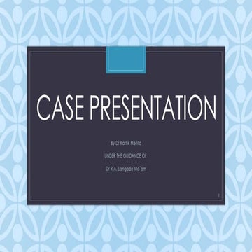 Neonate Case Presentation Post Graduation | PPTX
