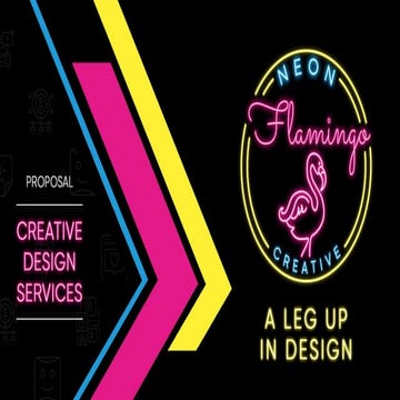 Neon Flamingo Creative Slide Deck Presentation | PPT