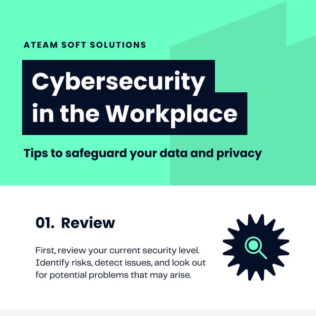 Neon Green Black and White Bold and Blocky Technology Process ...
