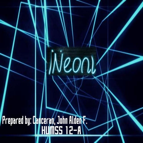 Neon: The 10th element | PPTX