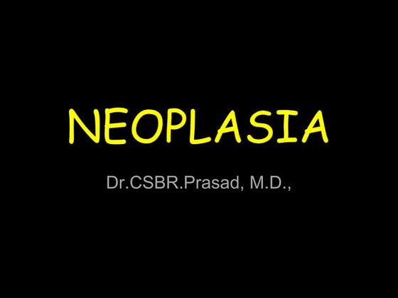 Neoplasia Characteristics and classification of cancer | PPTX