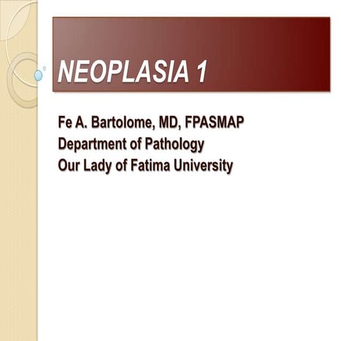 Neoplasia Robbin's path | PPTX