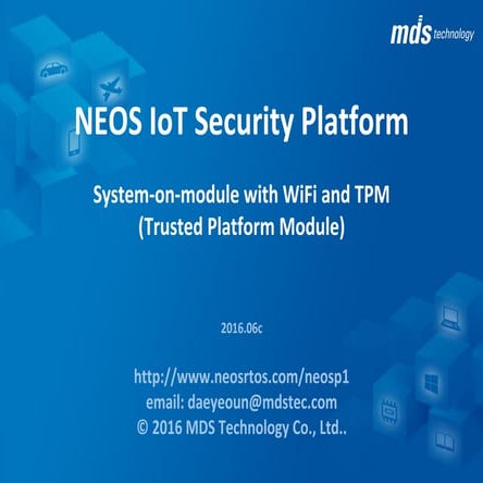 NEOS IoT Security Platform : System-on-module with WiFi and TPM (Trusted Platform Module) for ...