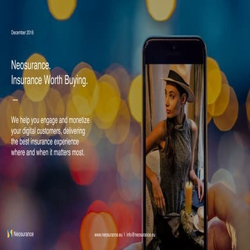 Neosurance: the first Virtual Insurance Agent which sells micro ...