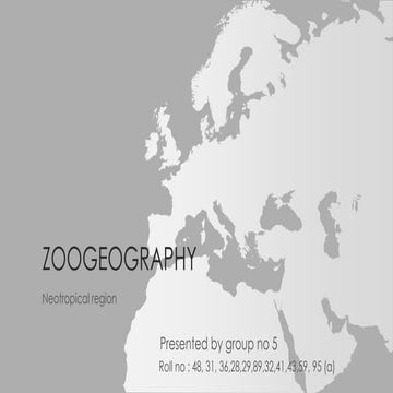 Neotropical Region.pdf zoogeographical region | PDF