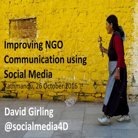 Improving NGO Communication using Social Media | PPT