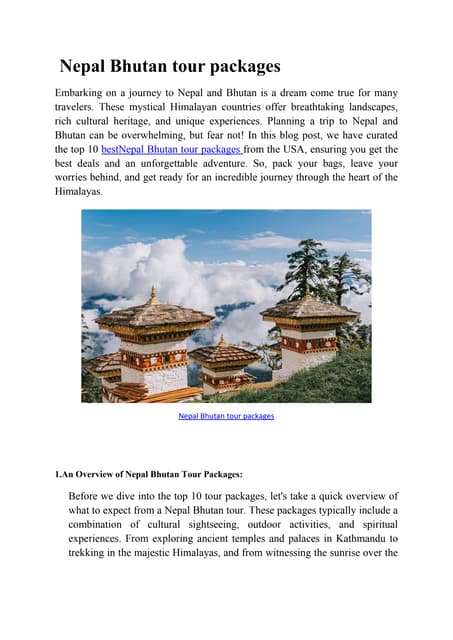 Bhutan's Pristine Landscapes_ Exploring the Himalayan Kingdom's Natural ...