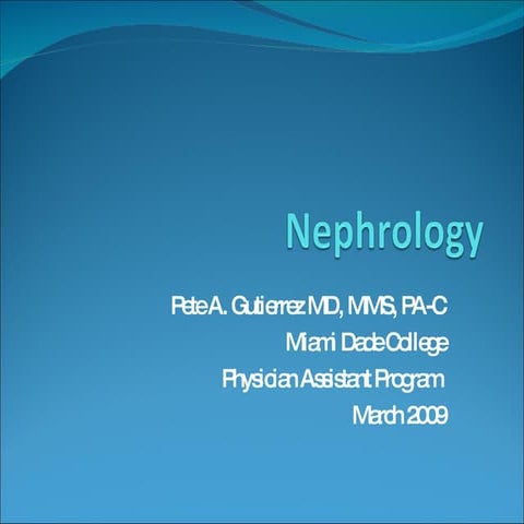 Nephrology 2,09 | PPT