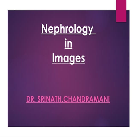 Nephrology in Images presentation of nephro | PPTX
