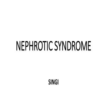 Nephrotic syndrome | PPT