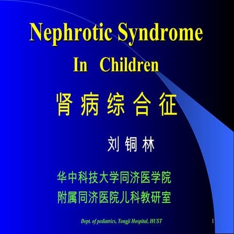 Nephrotic Syndrome | PPT