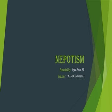 NEPOTISM in WorkPlace and its Conss.pptx