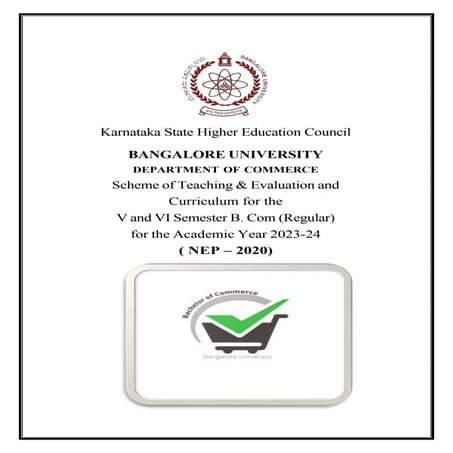 NEP SYLLABUS 24-25 BCOM.pdf for Bangalore | PDF