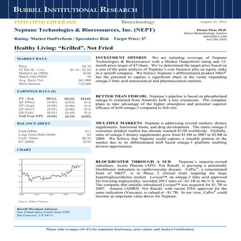 NEPT Report - 8-21-12 | PDF