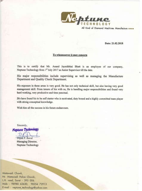 Letter for opening a bank account | DOCX