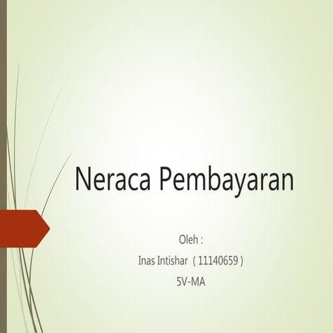 Neraca pembayaran | PPTX