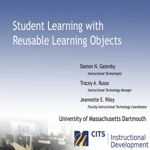 Student Learning with Reusable Learning Objects | PPT