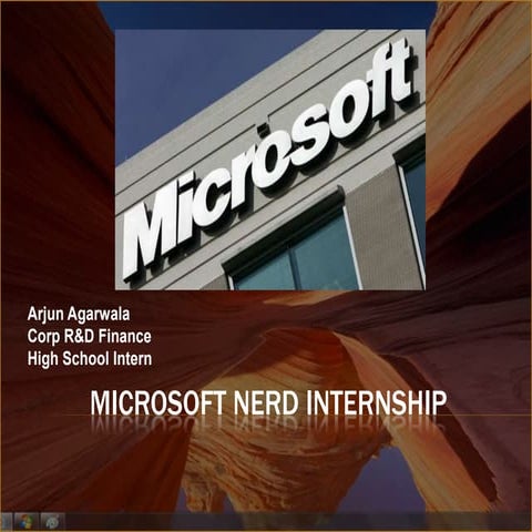 Microsoft Internship - Summer of 2009 | PPT