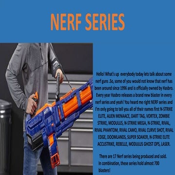 Nerf and its creation | PPT