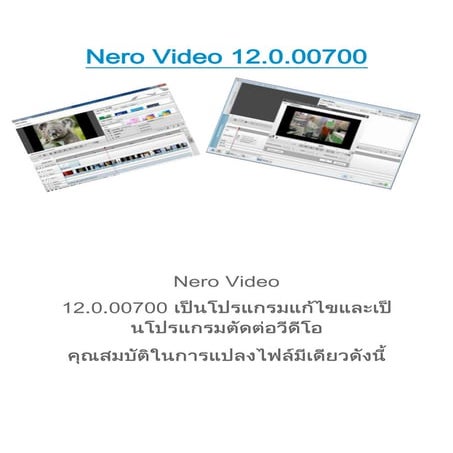 Nero video 12 | DOCX