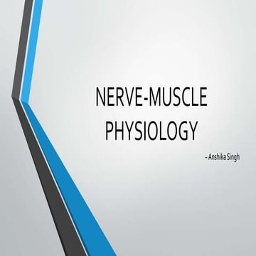 Nerve muscle physiology | PPTX