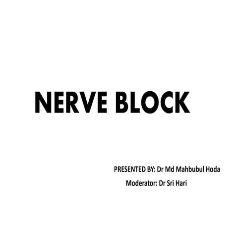 Superior Alveolar Nerve Block.pptx