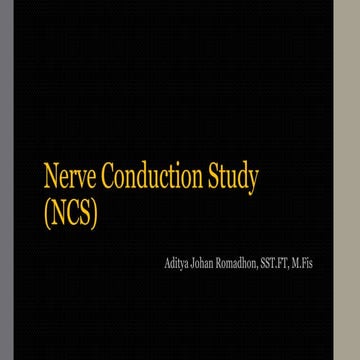 Nerve conduction study | PPTX