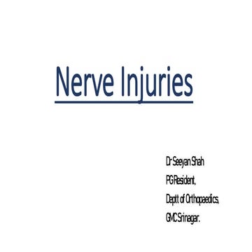 Nerve injuries | PPTX