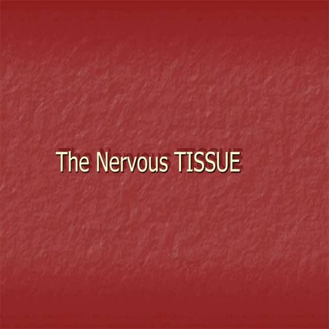 NERVE TISSUE Dr.Nagawa 21-09-23.ppt