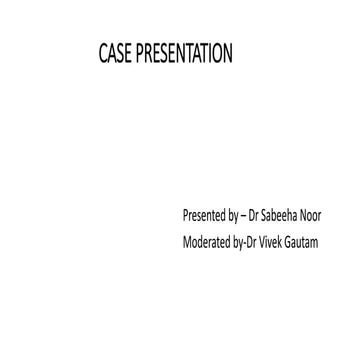 Case presentation of central nervous system | PPTX