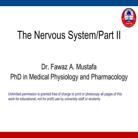 The Nervous system: Part II | PDF
