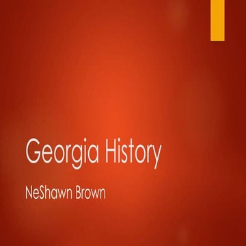 Neshawn brown ga history | PPT