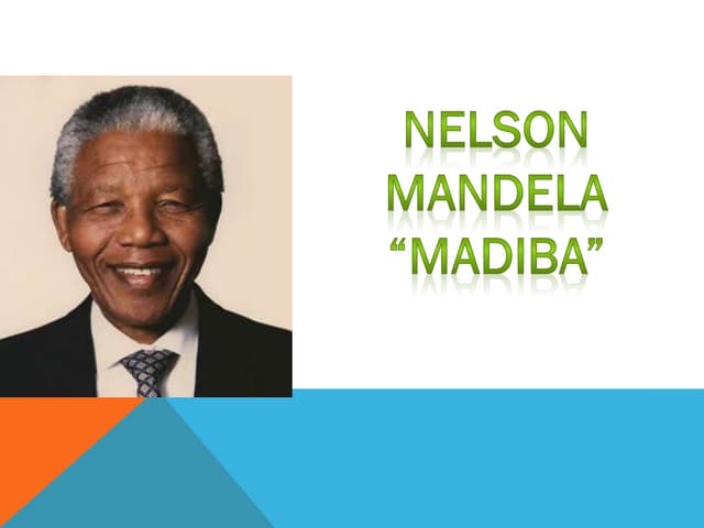 Nelson mandela power point presentation | PPT