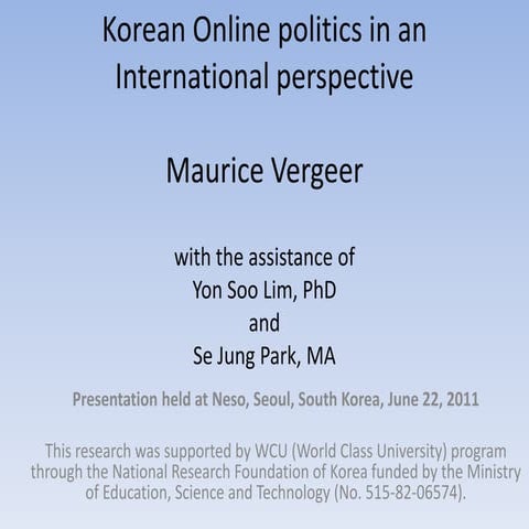 Neso nuffic presentation in Seoul | PPT
