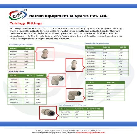 Barb & Push Fitting Nespl | PDF